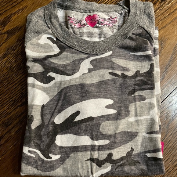 So Nikki | Shirts & Tops | Nwt So Nikki Ls Camo Shirt | Poshmark
